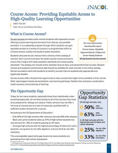 Course Access: Providing Equitable Access to High-Quality Learning ...