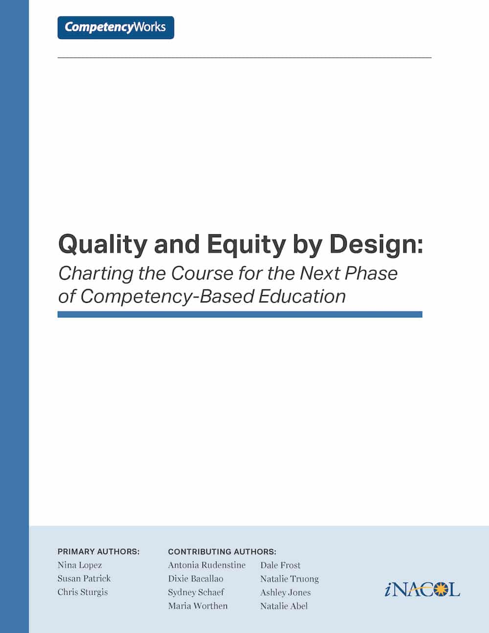 Quality and Equity by Design: Charting the Course for the Next Phase of ...